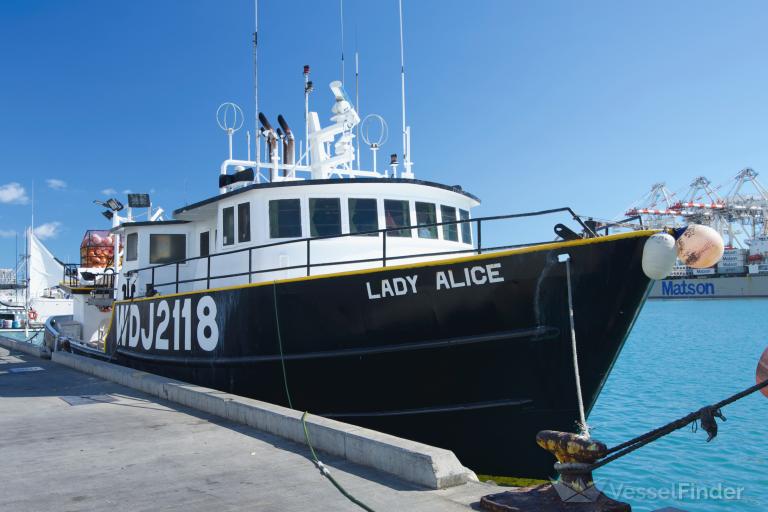LADY ALICE, Fishing vessel - Details and current position - MMSI ...