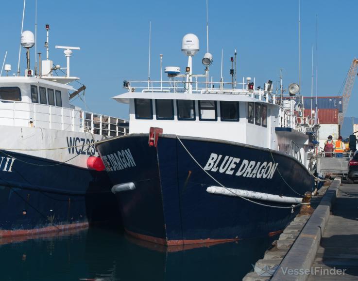 BLUE DRAGON, Fishing vessel - Details and current position - MMSI ...