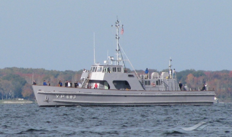 YP 683, Military ops - Details and current position - MMSI 369970310 ...