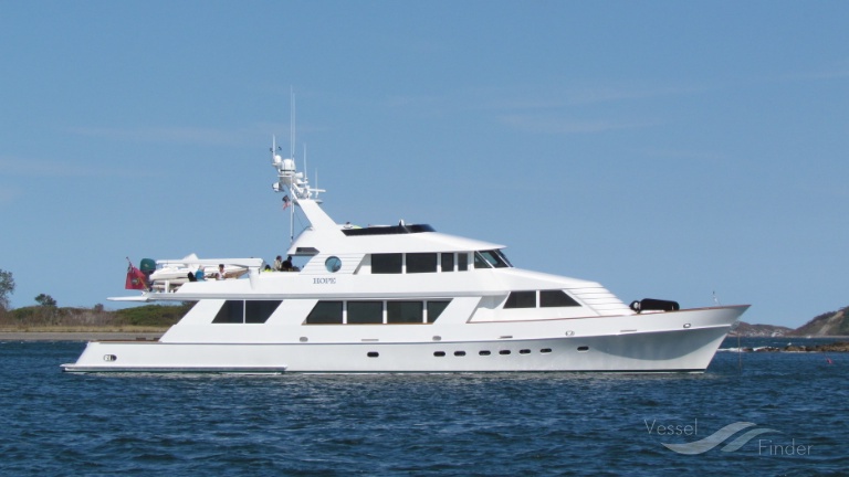 HOPE, Pleasure craft - Details and current position - MMSI 378111289 ...