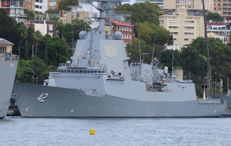 HMAS SYDNEY, Military ops - Details and current position - MMSI ...