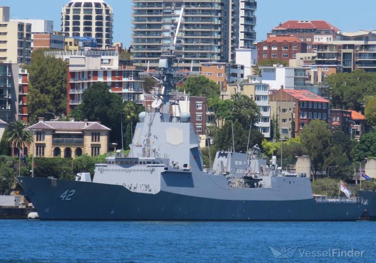 HMAS SYDNEY, Military ops - Details and current position - MMSI ...