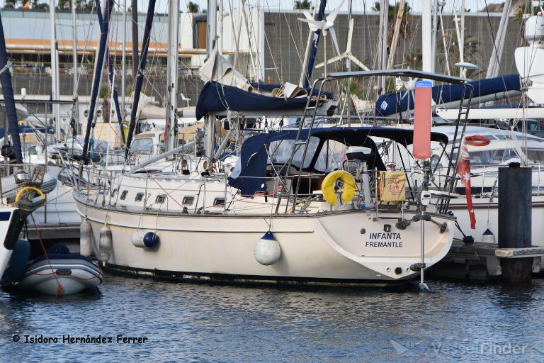 INFANTA, Sailing vessel - Details and current position - MMSI 503046230 ...