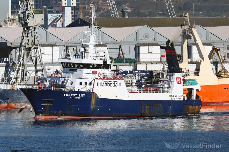 MFV FOREST LILY, Fishing vessel - Detalles del buque y posición actual ...