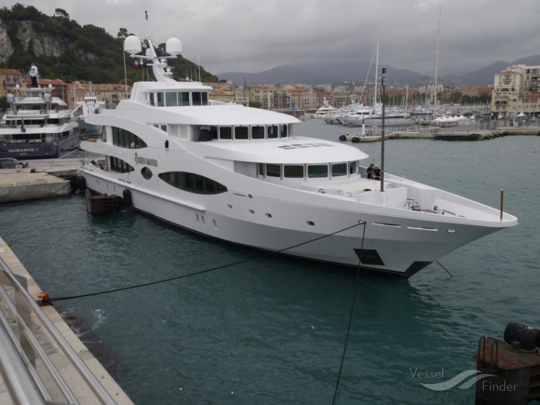 QUEEN MAVIA, Yacht - Details and current position - IMO 1006609 ...