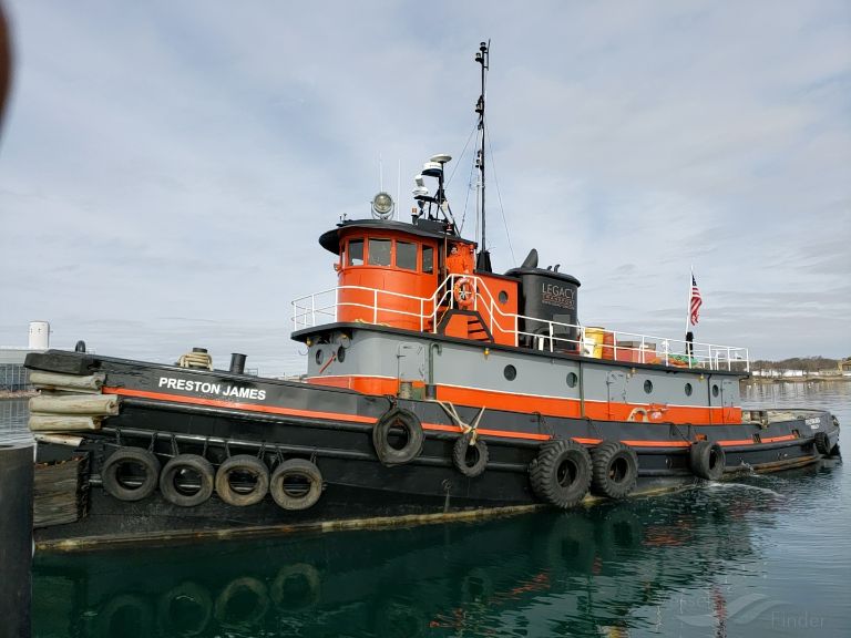 PRESTON JAMES, Tug - Details and current position - IMO 6400795 ...