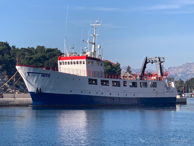 MITO, Fishing Support Vessel - Details and current position - IMO 7712846 - VesselFinder