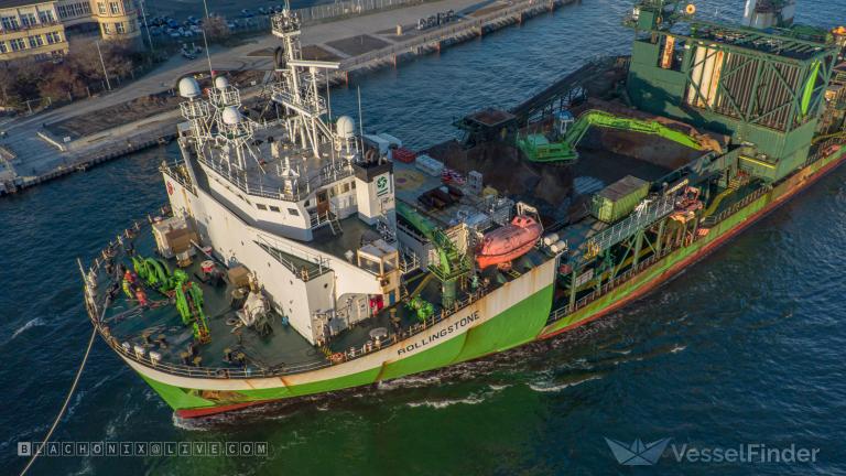 ROLLINGSTONE, Pipe Burying Vessel - Detalles del buque y posición ...