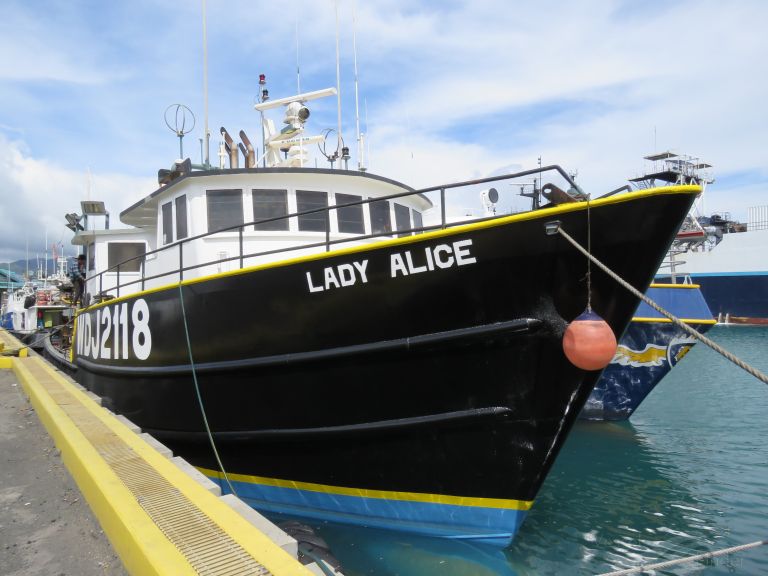 LADY ALICE, Fishing Vessel - Details and current position - IMO 7828839 ...