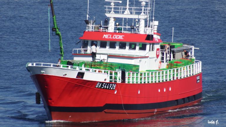 FV MELODIE, Fishing Vessel - Details and current position - IMO 8016811 ...