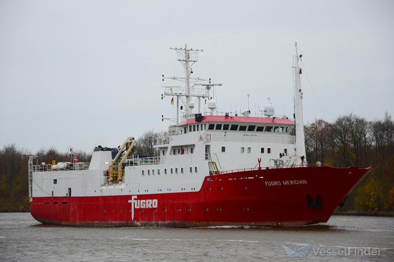 FUGRO MERIDIAN, Research Vessel - Details and current position - IMO ...