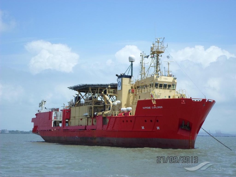 SUPREME EXPLORER, Research Vessel - Details and current position - IMO ...