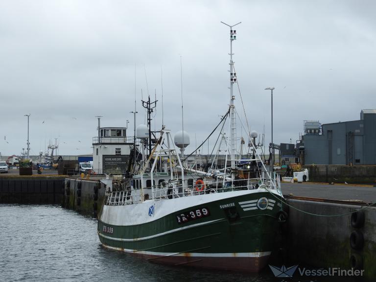 SUNRISE, Fishing Vessel - Details and current position - IMO 8324555 ...