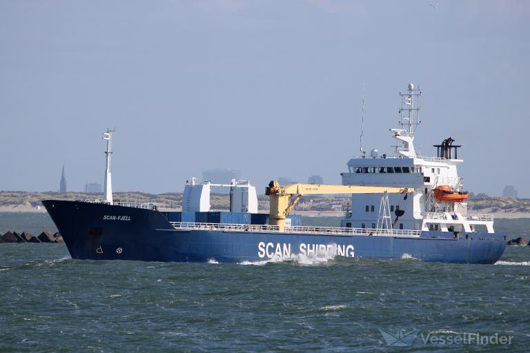 SCAN FJELL, Palletised Cargo Ship - Scheepsdetails en huidige positie ...