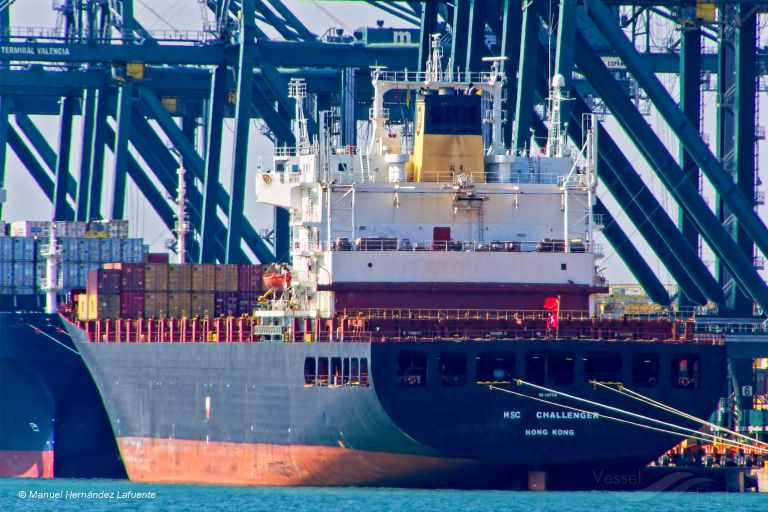 MSC CHALLENGER, Container Ship - Details and current position - IMO ...