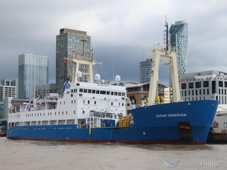 OCEAN OBSERVER, Research Vessel - Details and current position - IMO ...