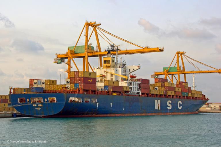 MSC NORA, Container Ship - Details and current position - IMO 8511299 - VesselFinder