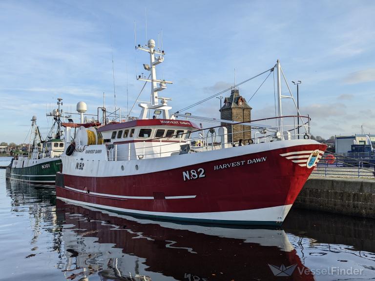 HARVEST DAWN N82, Fishing Vessel - Details and current position - IMO ...