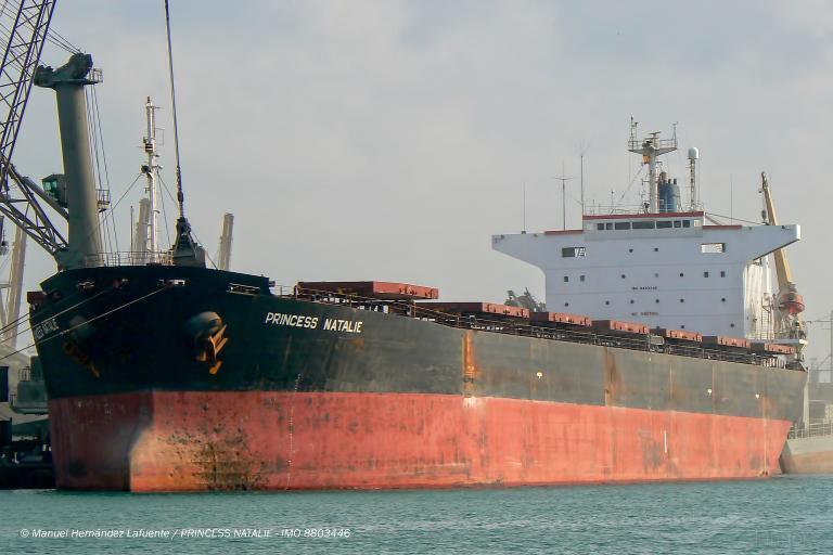PRINCESS NATALIE, Bulk Carrier - Details and current position - IMO ...