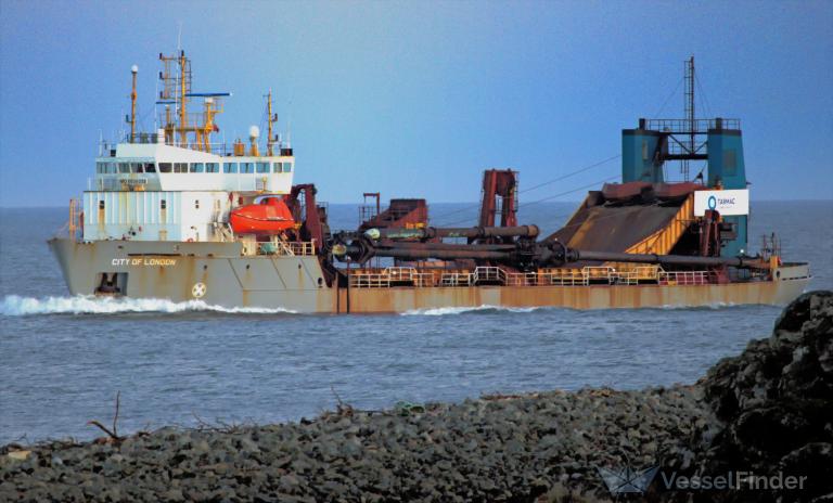 CITY OF LONDON, Hopper Dredger - Details and current position - IMO ...