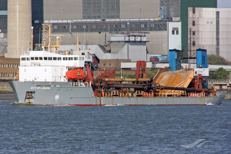 CITY OF LONDON, Hopper Dredger - Details and current position - IMO ...