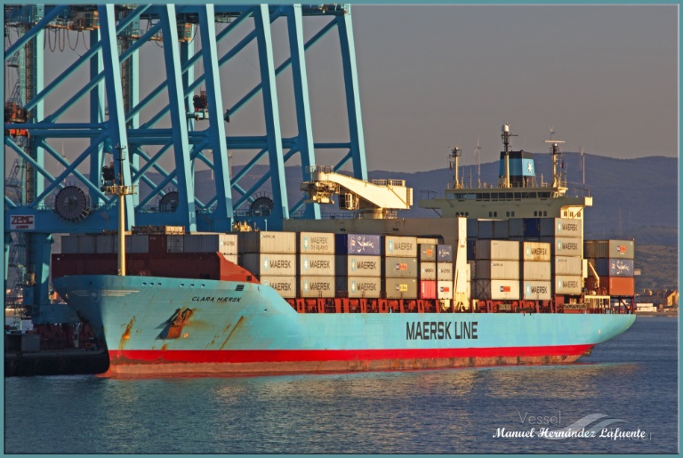 CLARA MAERSK, Container Ship - Details and current position - IMO ...