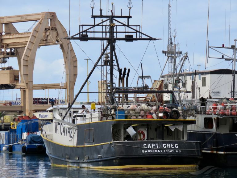 CAPT. GREG, Fishing Vessel - Details and current position - IMO 8853350 ...