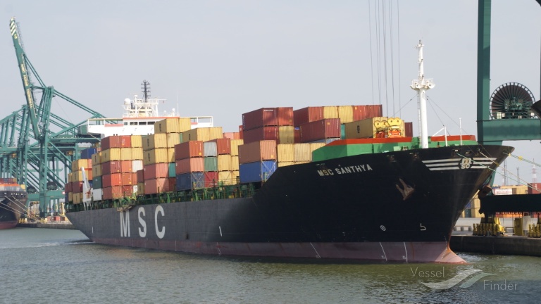 MSC SANTHYA, Container Ship - Details and current position - IMO ...