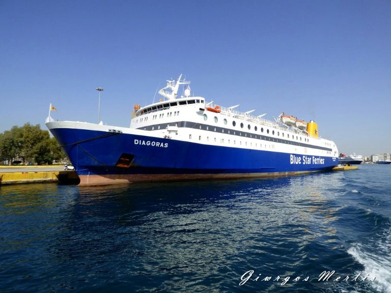 DIAGORAS, Passenger/Ro-Ro Cargo Ship - Данные судна и текущее положение ...
