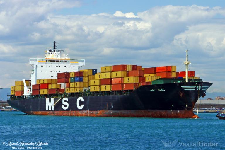 MSC SUEZ, Container Ship - Details and current position - IMO 8918978 ...