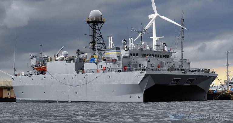 USNS VICTORIOUS, Research Vessel - Details and current position - IMO ...