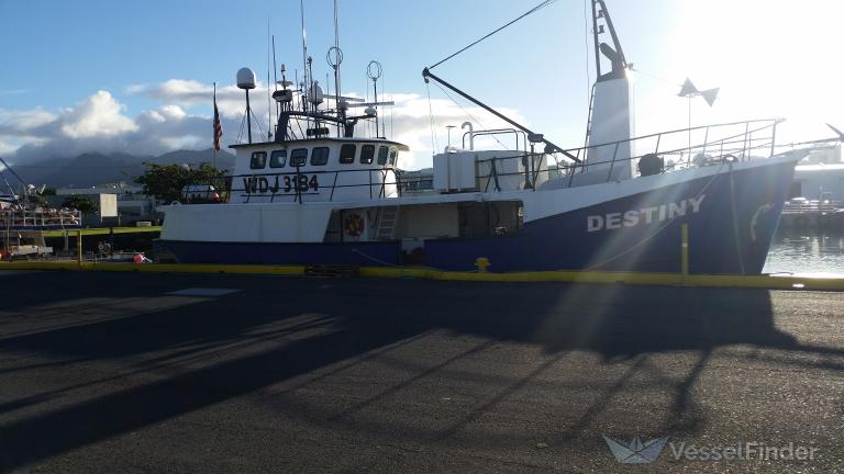 DESTINY, Fishing Vessel - Details and current position - IMO 8948600 ...