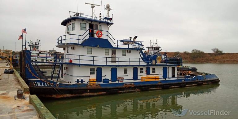 WILLIAM D, Tug - Details and current position - IMO 8992807 - VesselFinder