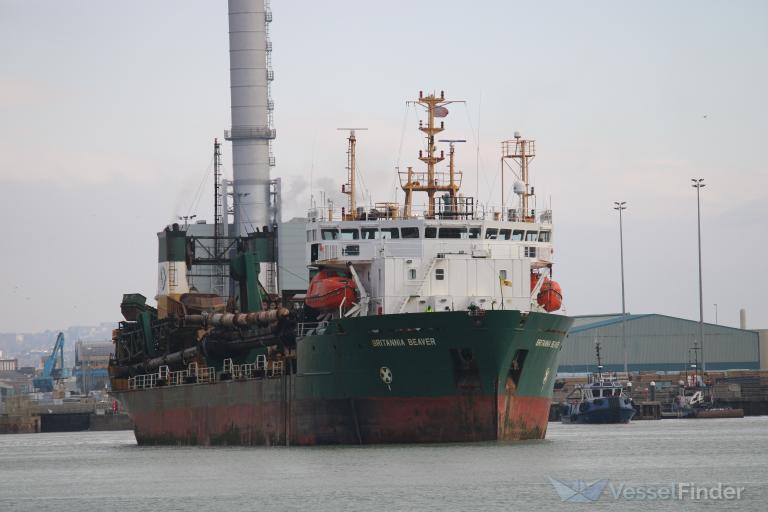BRITANNIA BEAVER, Hopper Dredger - Details and current position - IMO ...
