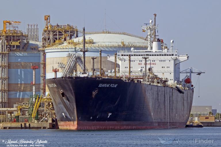 SEAPEAK POLAR, LNG Tanker - Details and current position - IMO 9001772 ...
