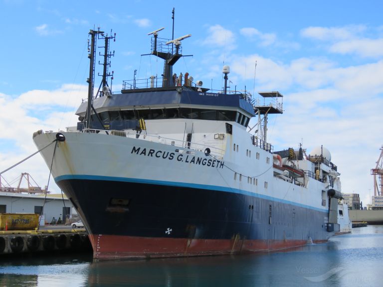 MARCUS G. LANGSETH, Research Vessel - Details and current position ...