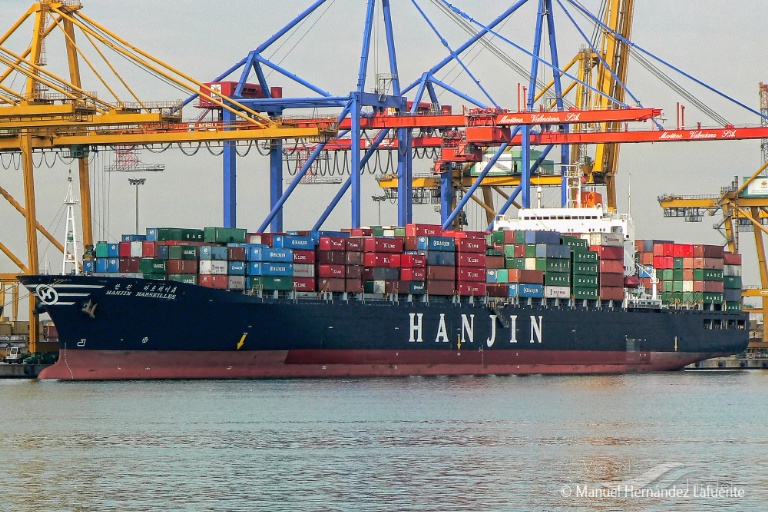 HANJIN MARSEILLES, Container Ship - Details and current position - IMO ...