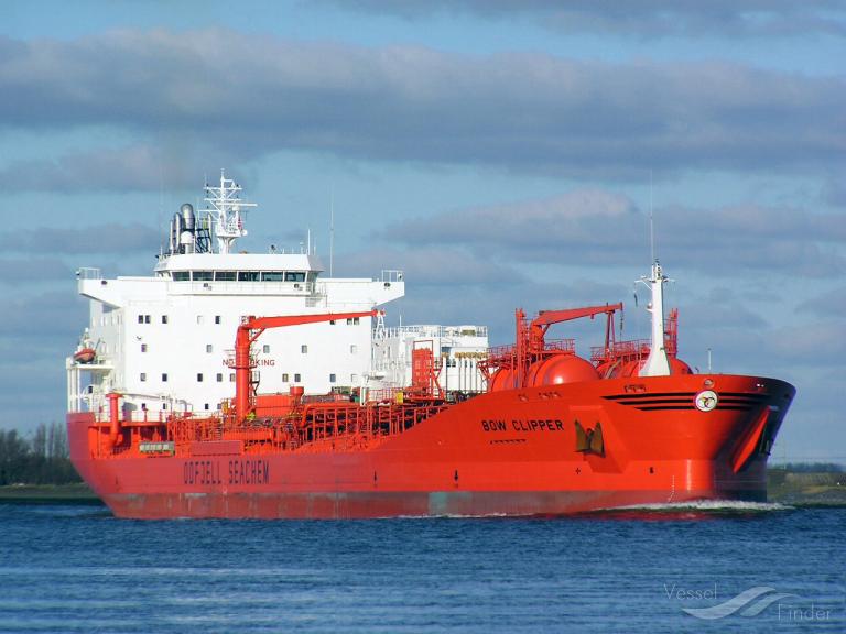 BOW CLIPPER, Chemical/Oil Products Tanker - Scheepsdetails en huidige positie - IMO 9047518 MMSI ...