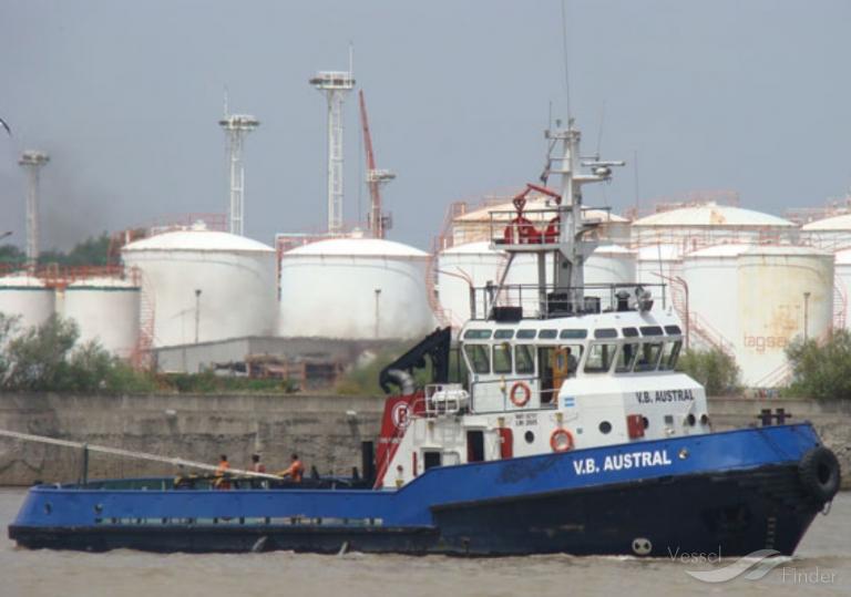 V.B. AUSTRAL, Tug - Detalles del buque y posición actual - IMO 9052757 - VesselFinder