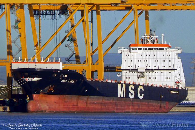 MSC LARA II, Container Ship - Details and current position - IMO ...