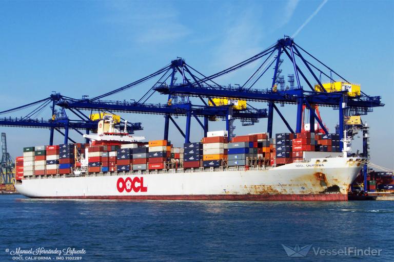 OOCL CALIFORNIA, Container Ship - Details and current position - IMO ...