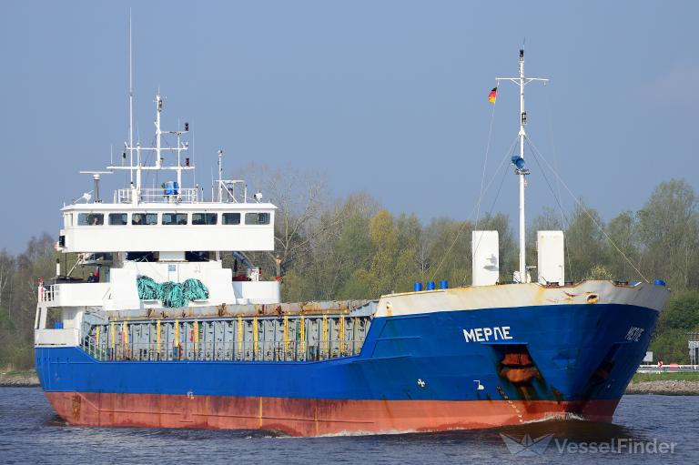 MERLE, General Cargo Ship - Details and current position - IMO 9106936 ...