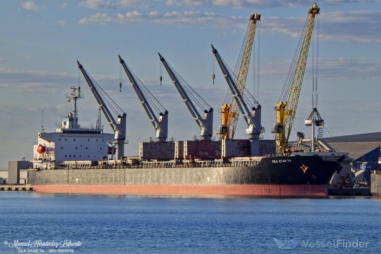 SEA STAR 74, Bulk Carrier - Details and current position - IMO 9109378 ...