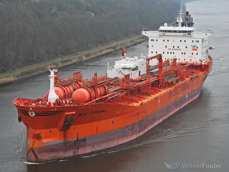 BOW CARDINAL, Chemical/Oil Products Tanker - Details and current ...