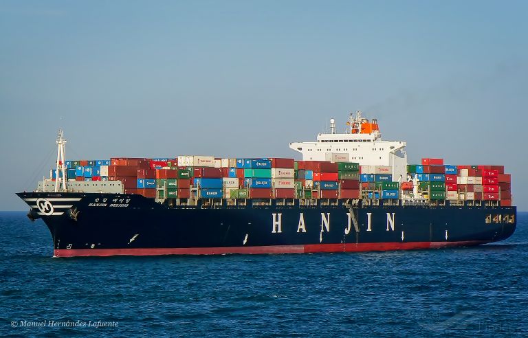 HANJIN BEIJING, Container Ship - Details and current position - IMO ...