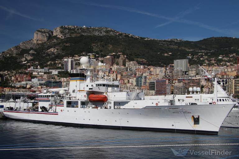 USNS BRUCE HEEZEN, Research Vessel - Details and current position - IMO ...