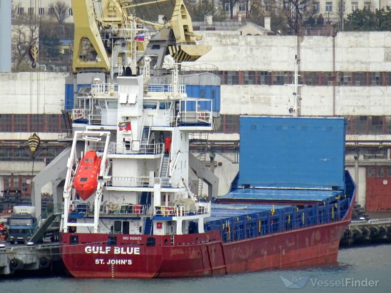 GULF BLUE, General Cargo Ship - Details and current position - IMO ...