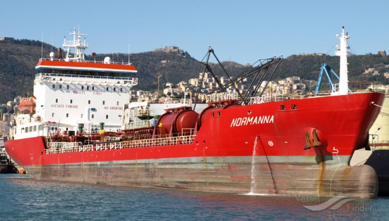 NORMANNA, Chemical/Oil Products Tanker - Details and current position ...