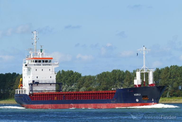 KERLI, General Cargo Ship - Details and current position - IMO 9125695 ...
