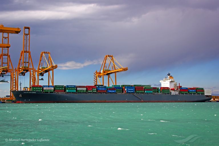 SAN DIEGO, Container Ship - Details and current position - IMO 9141302 ...